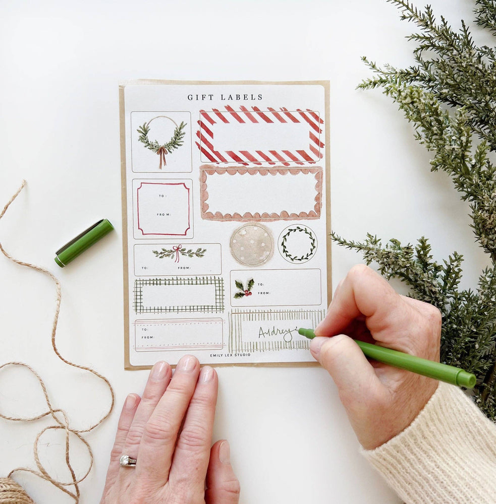 emily lex studio Gift Label Sticker Sheets – The Kitchen